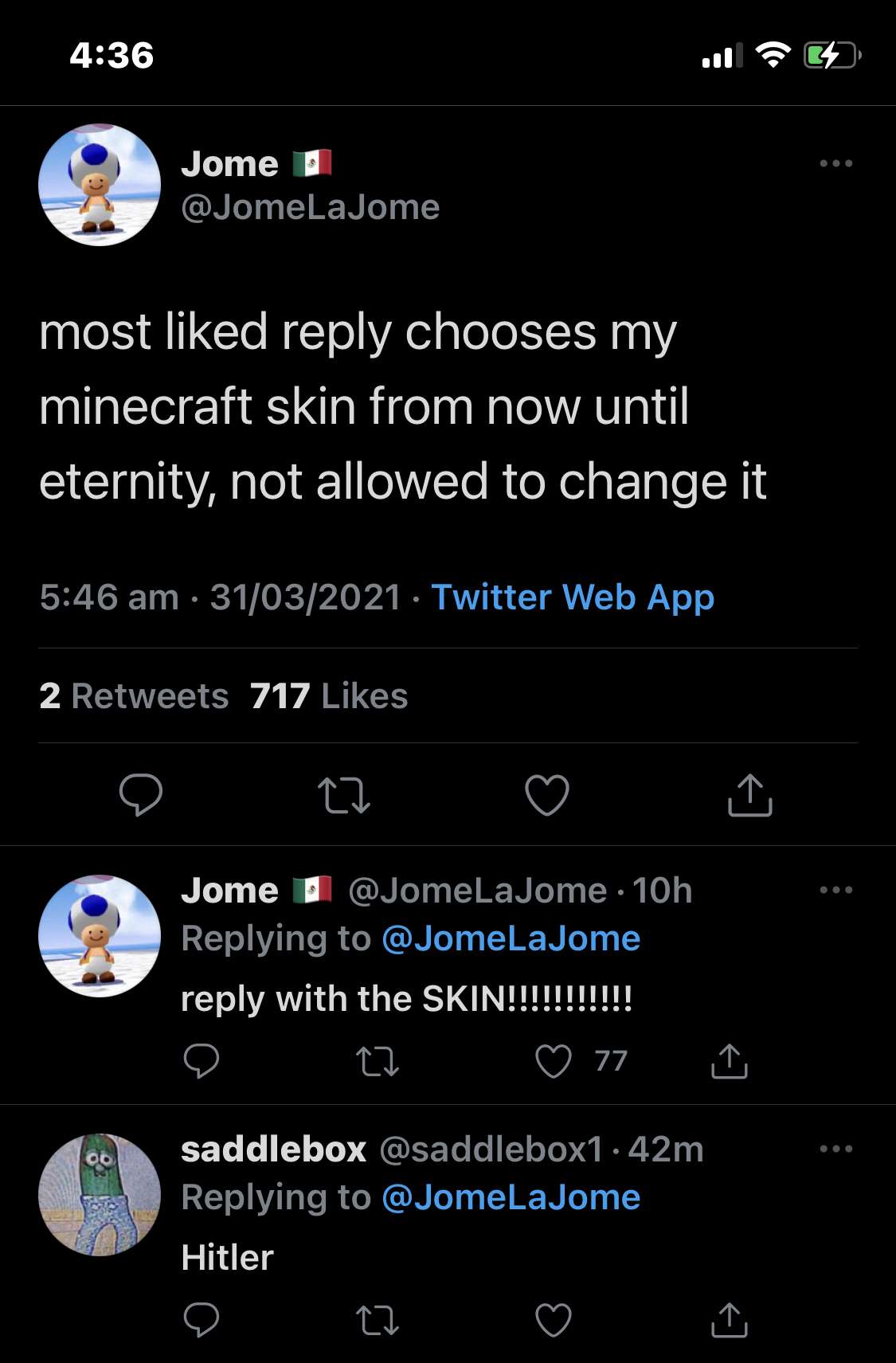 Cursed Minecraft Skin | Scrolller