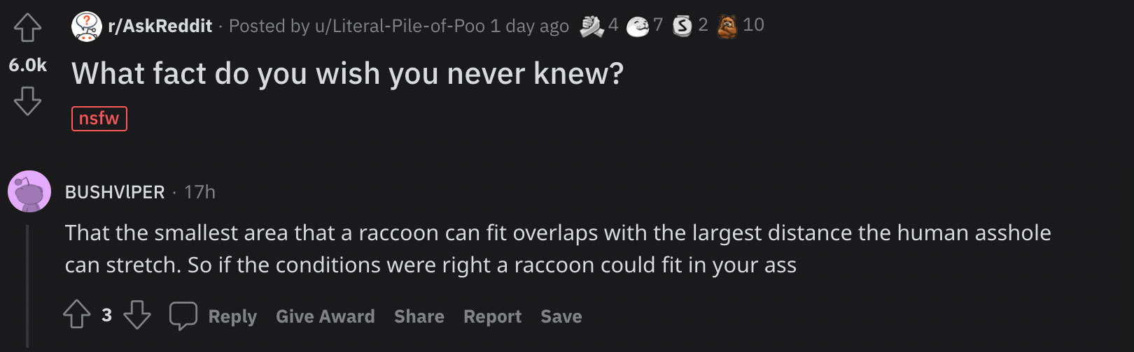 Cursed Racoon | Scrolller