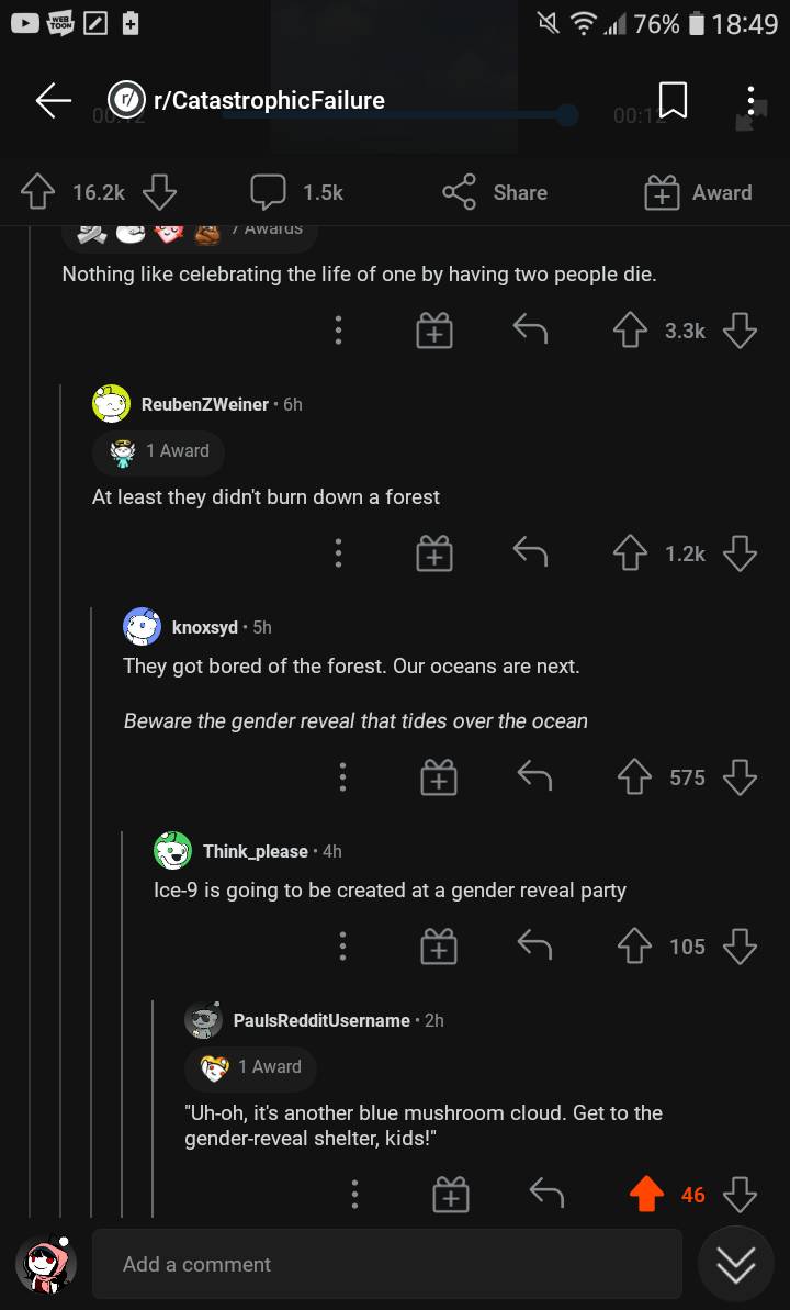 Cursed_reveal party | Scrolller