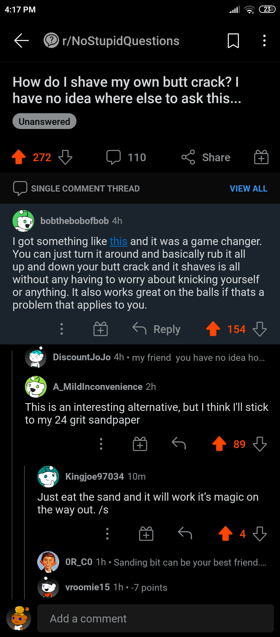 Cursed Shaved crack. | Scrolller