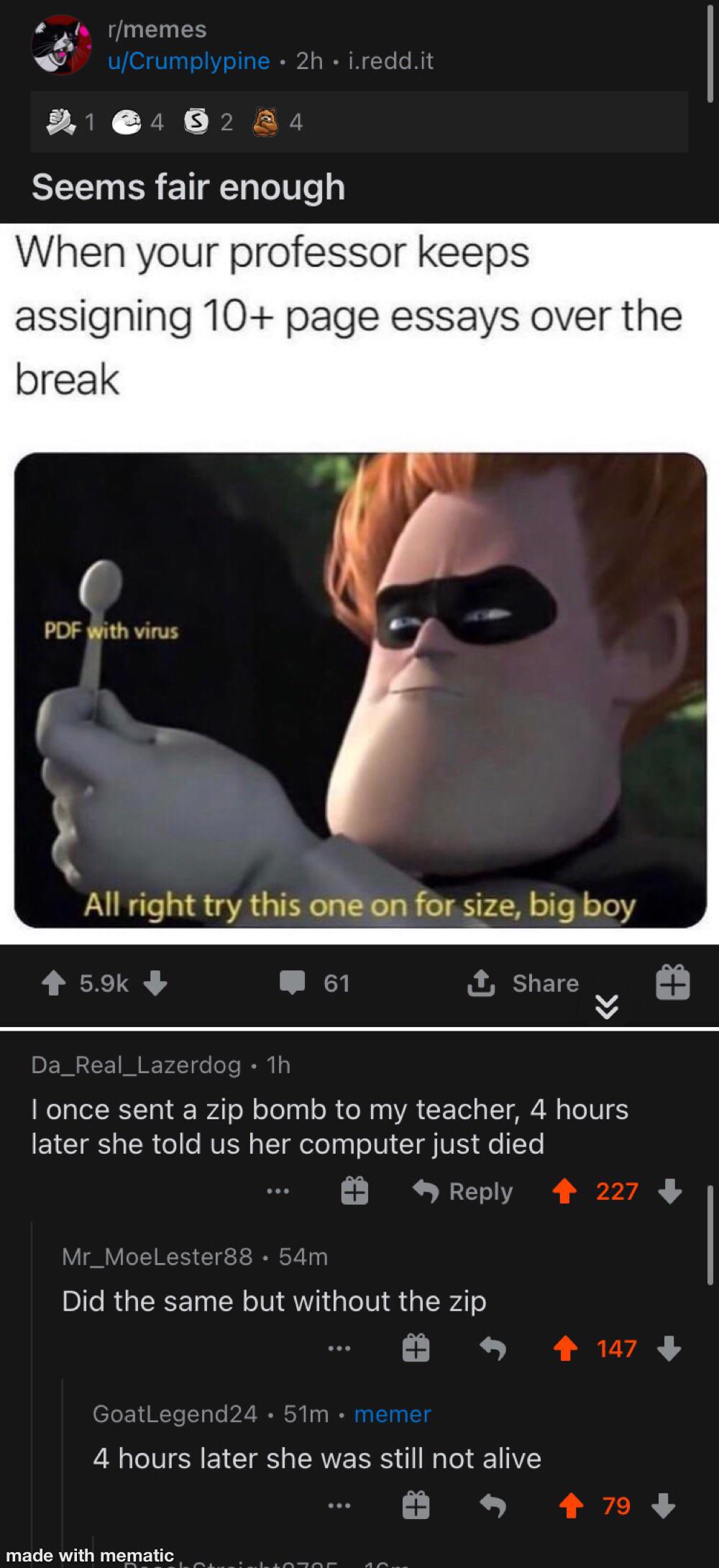 Cursed zip bomb | Scrolller