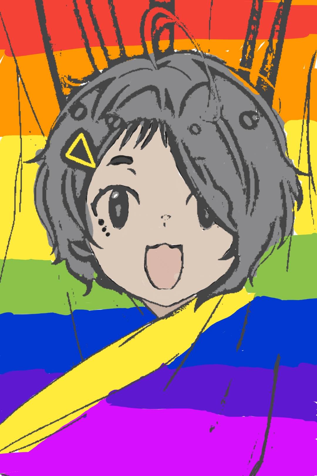 Curtain-Bound Ai: Rainbow edition | Scrolller