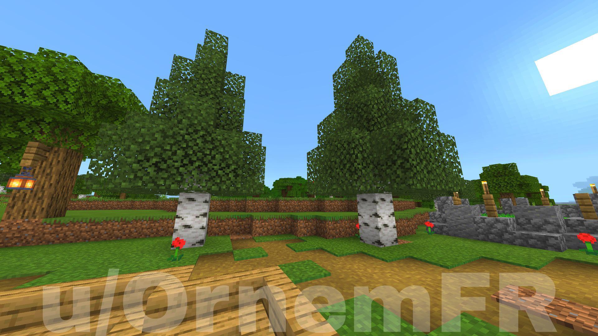 Custom birch trees I made in my survival series! They slightly resemble spruce trees :D | Scrolller