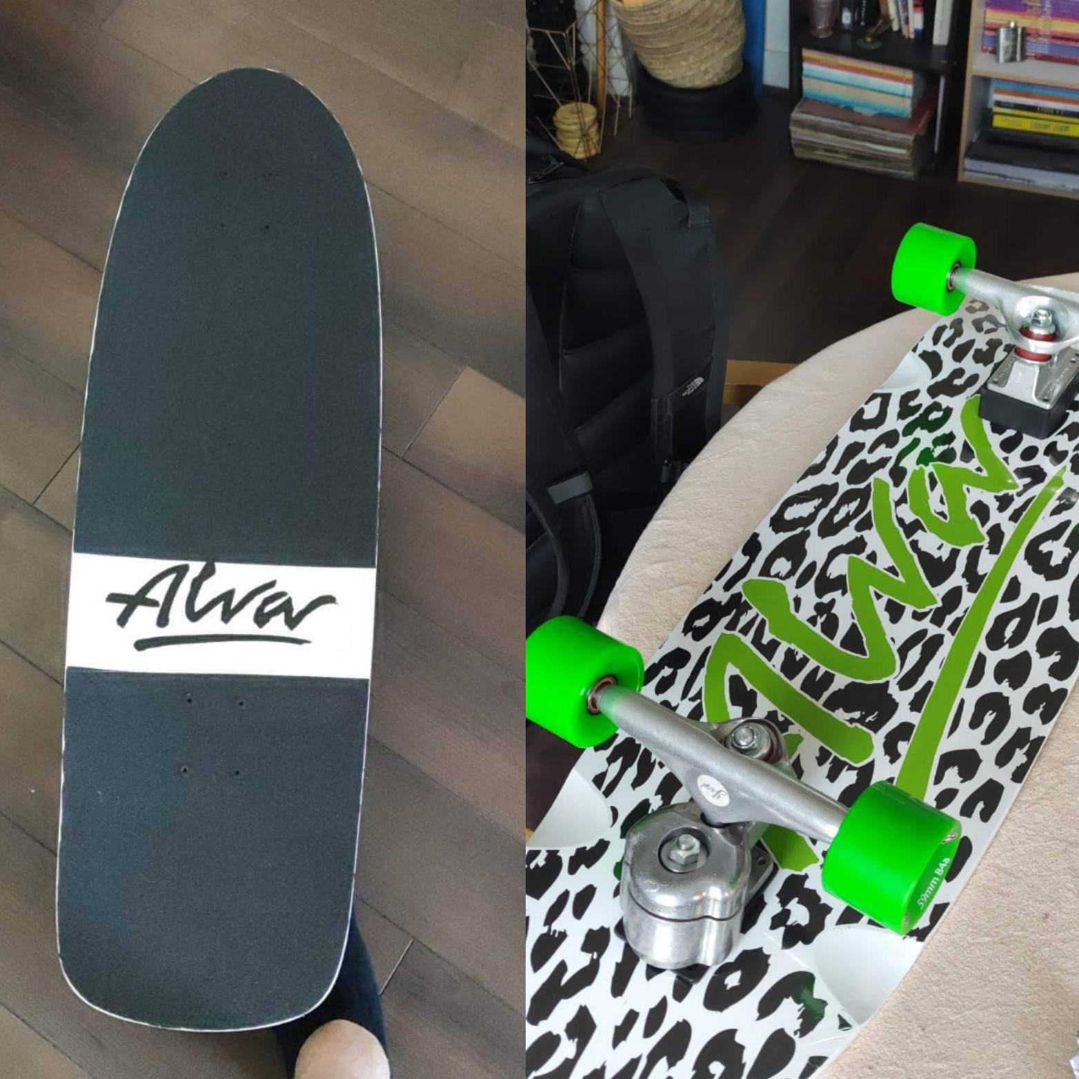 Custom surfskate: yow meraki on an Alva skateboard deck | Scrolller