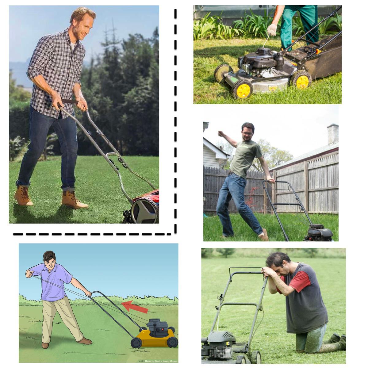 Cutting the grass in movies vs real life | Scrolller