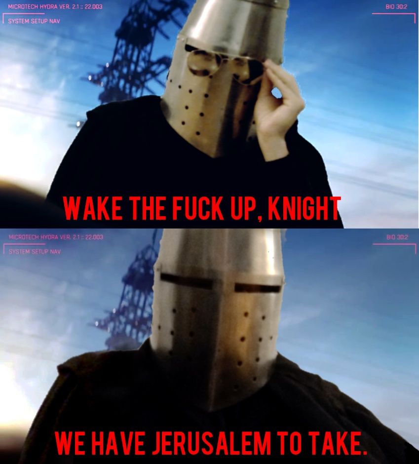 Cyberpunk 2077 Keanu Reeves Crusader Meme | Scrolller