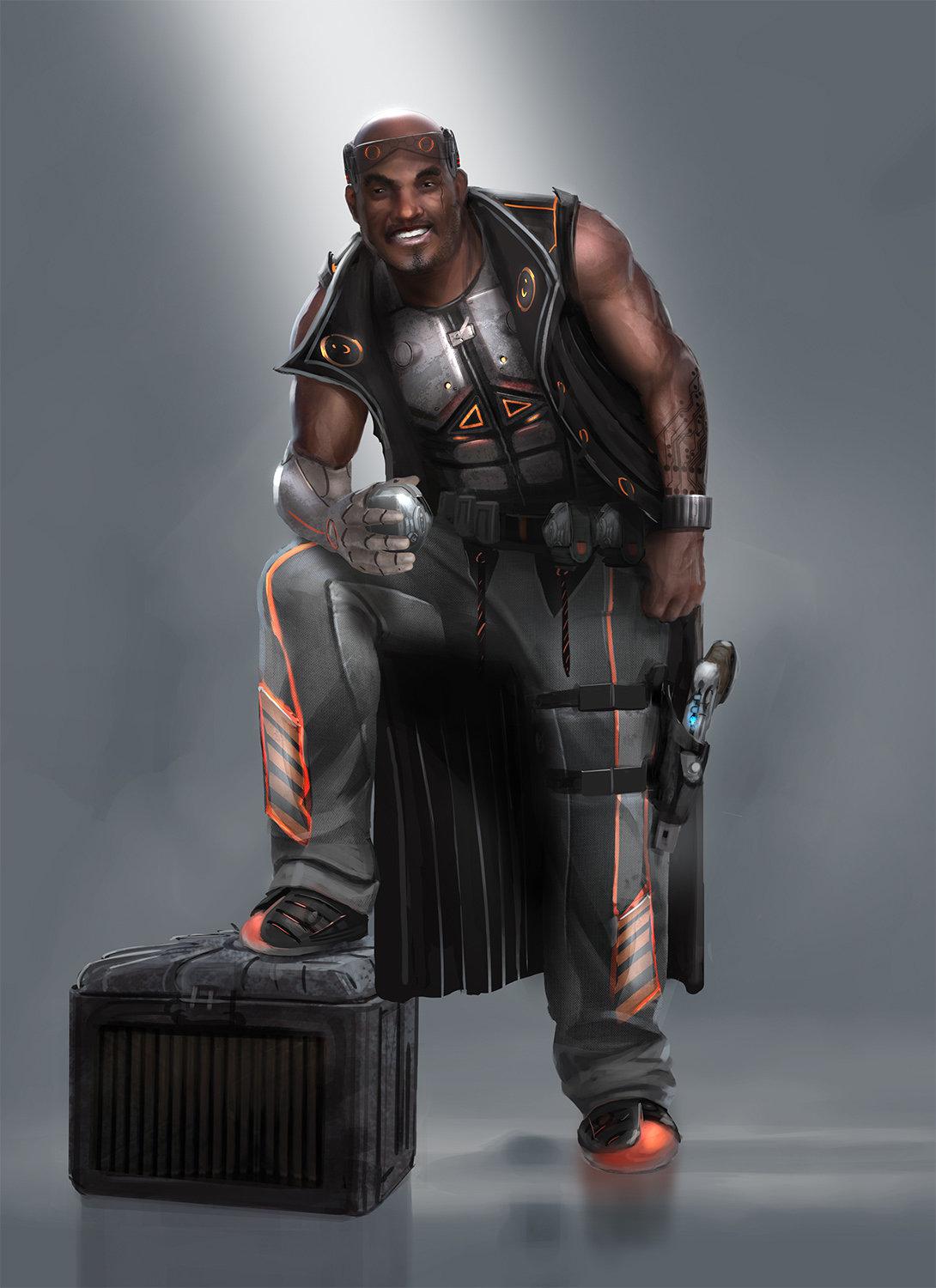 Cyberpunk Dude concept by Pascal de Jong | Scrolller