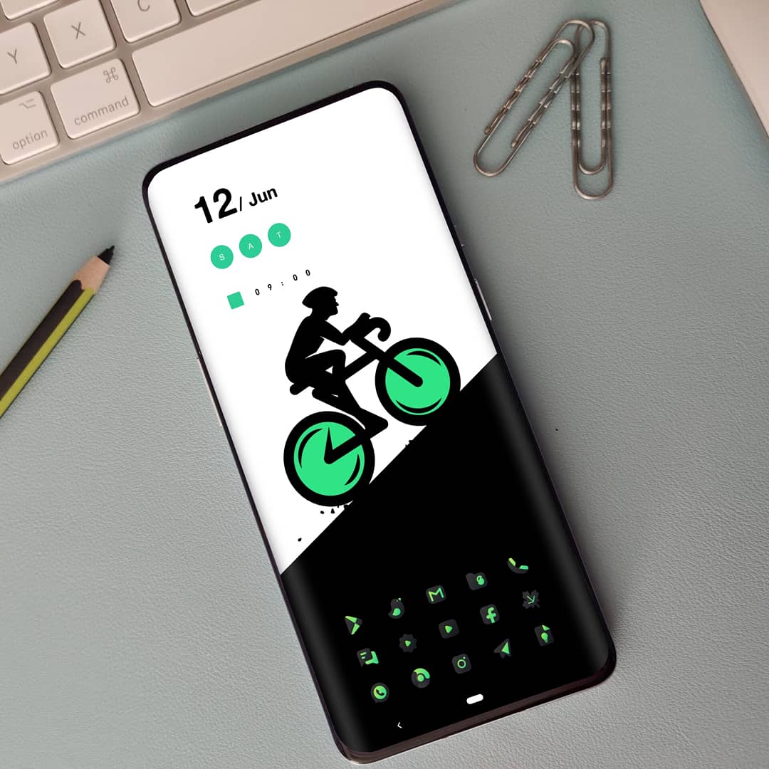 Cycling Minimal nova launcher setups | Scrolller