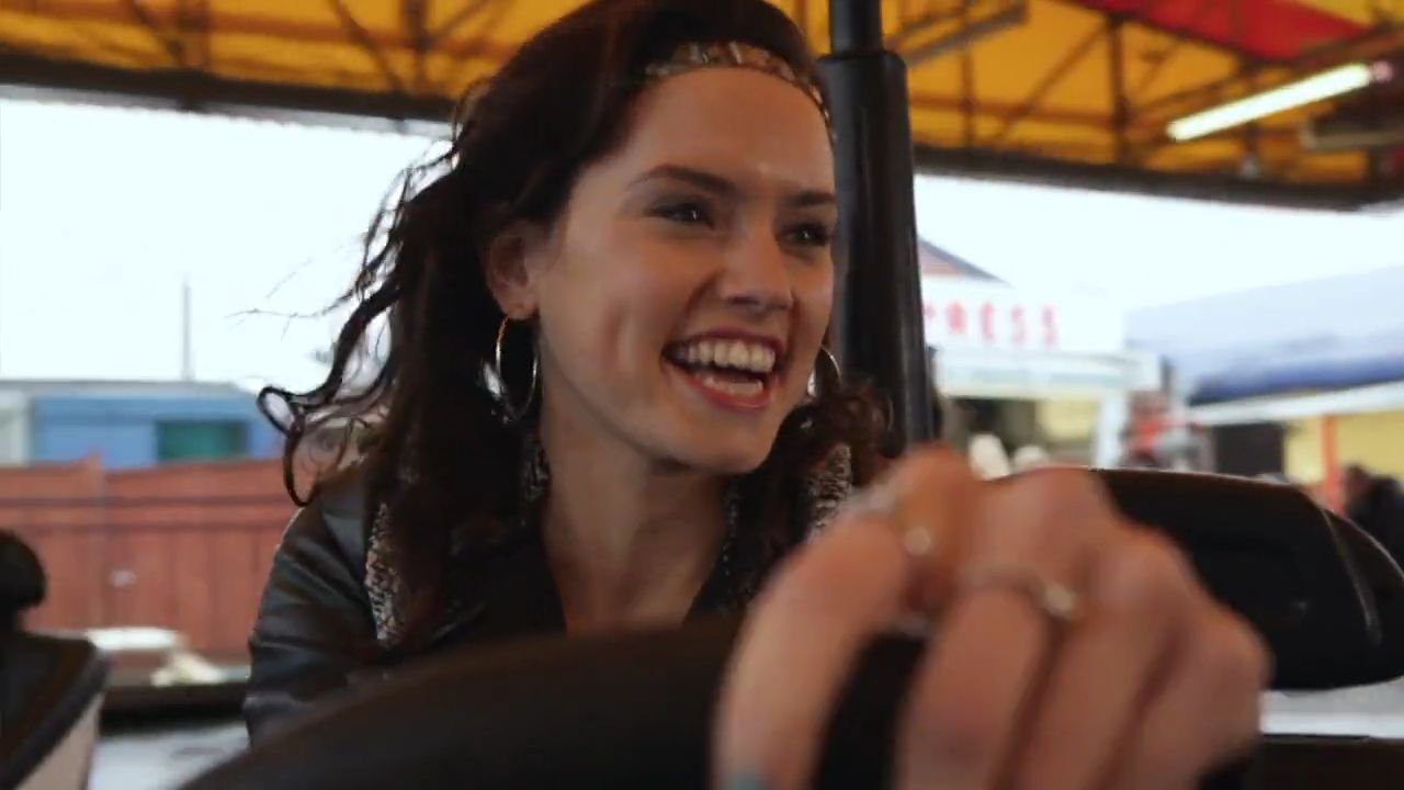 Daisy in a bumper car. | Scrolller