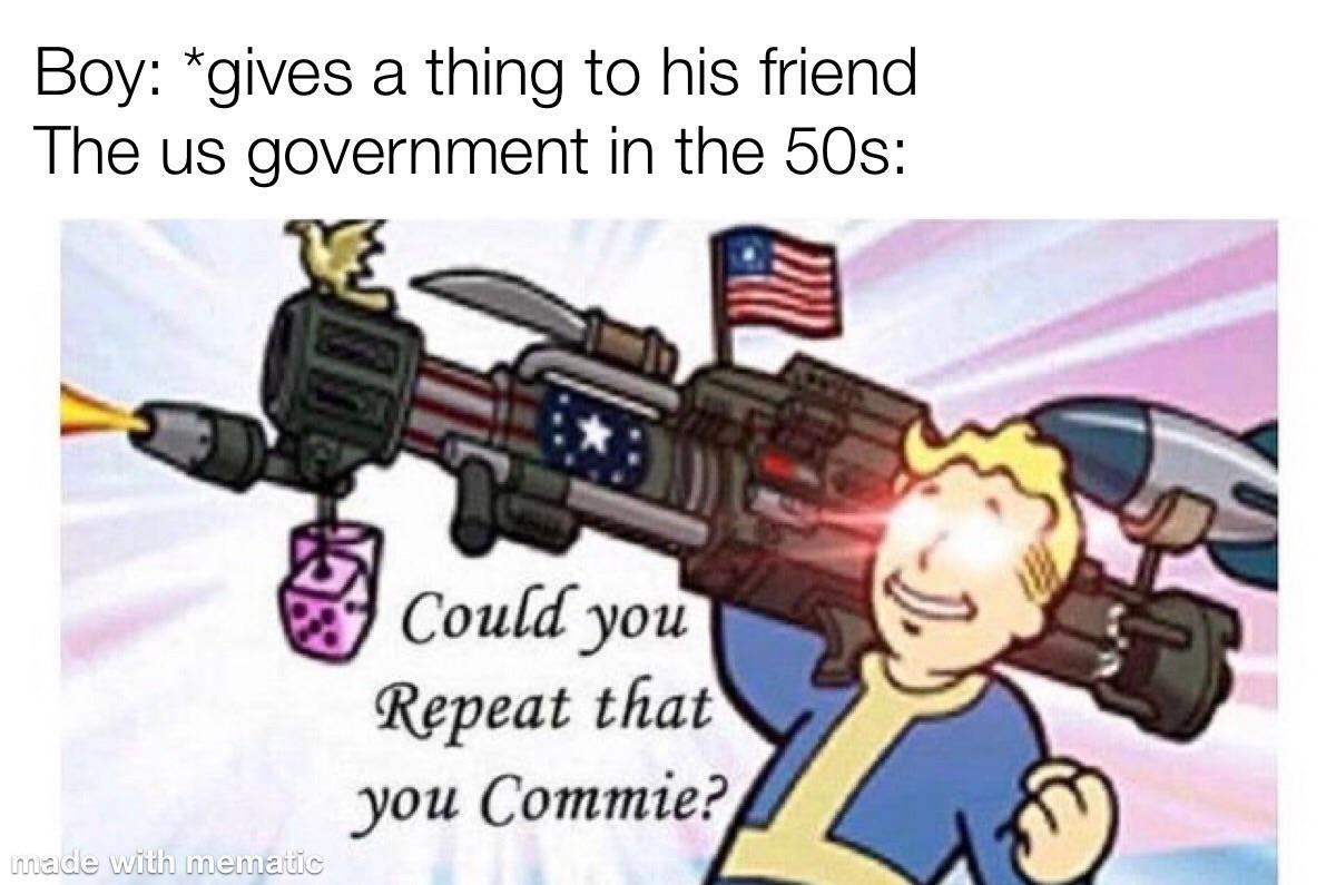 Damn vault boy is killing commies again | Scrolller