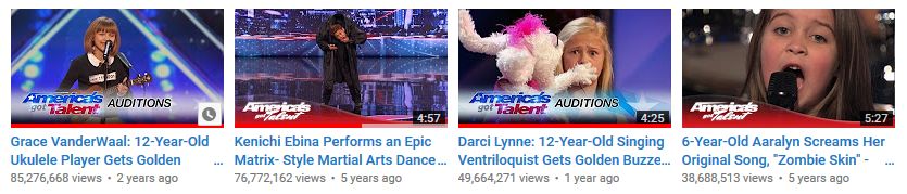 Darci has reclaimed the number 3 slot on AGT's YouTube channel! | Scrolller
