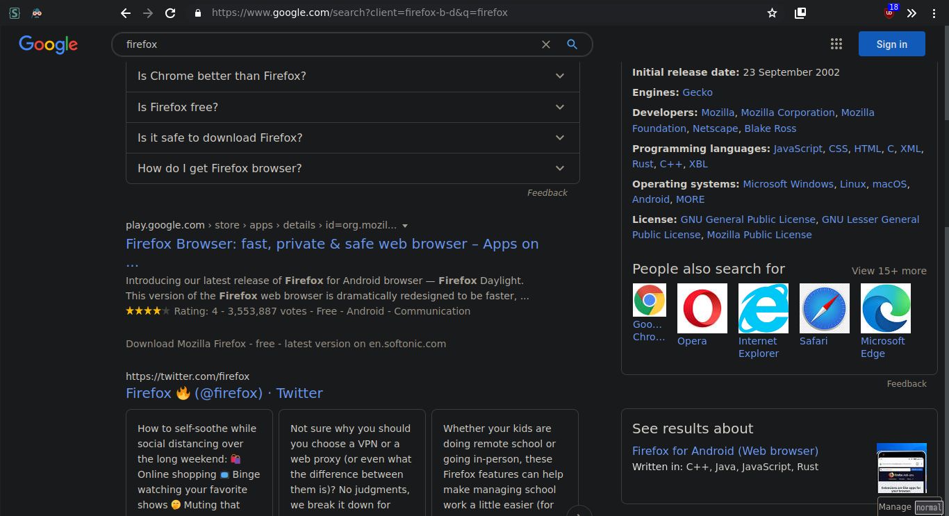 Dark Scrollbar Scrolller