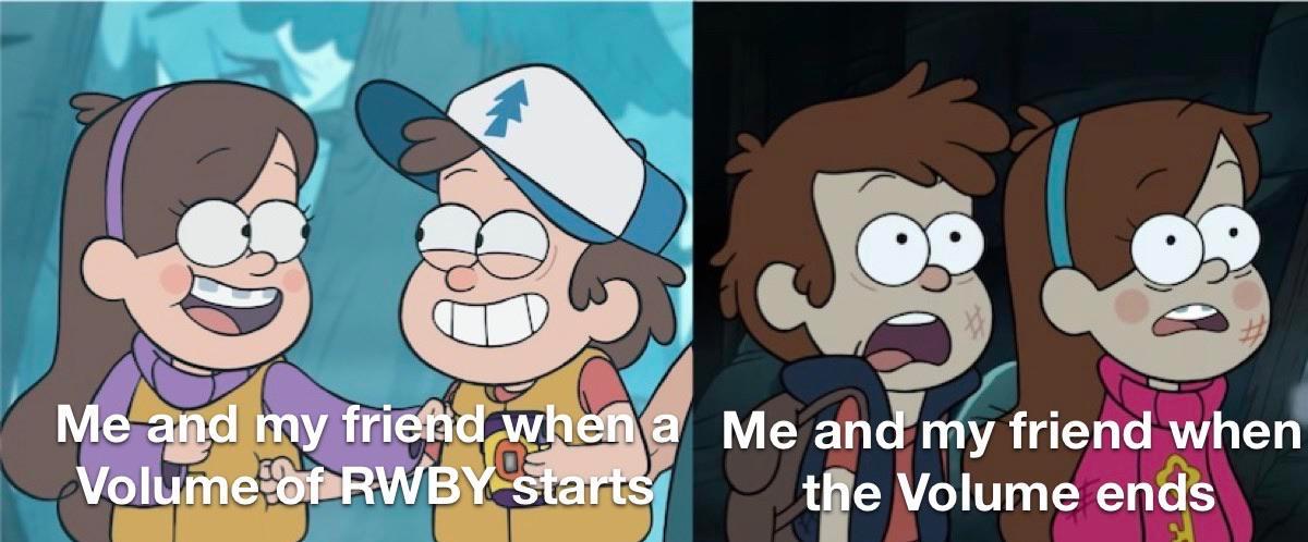 Day 22 of Gravity Falls RWBY memes | Scrolller