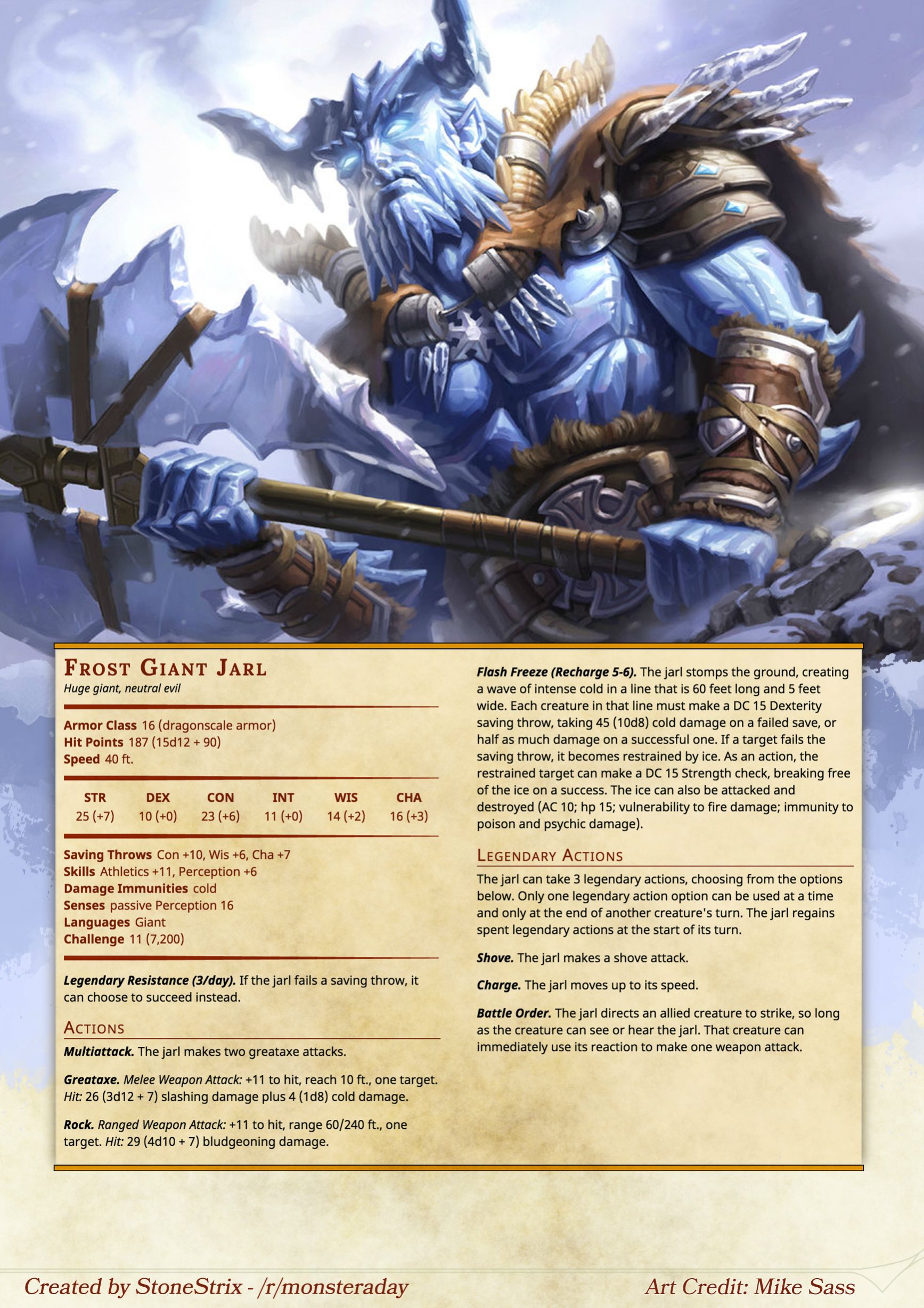 Day 61: Frost Giant Jarl | Scrolller
