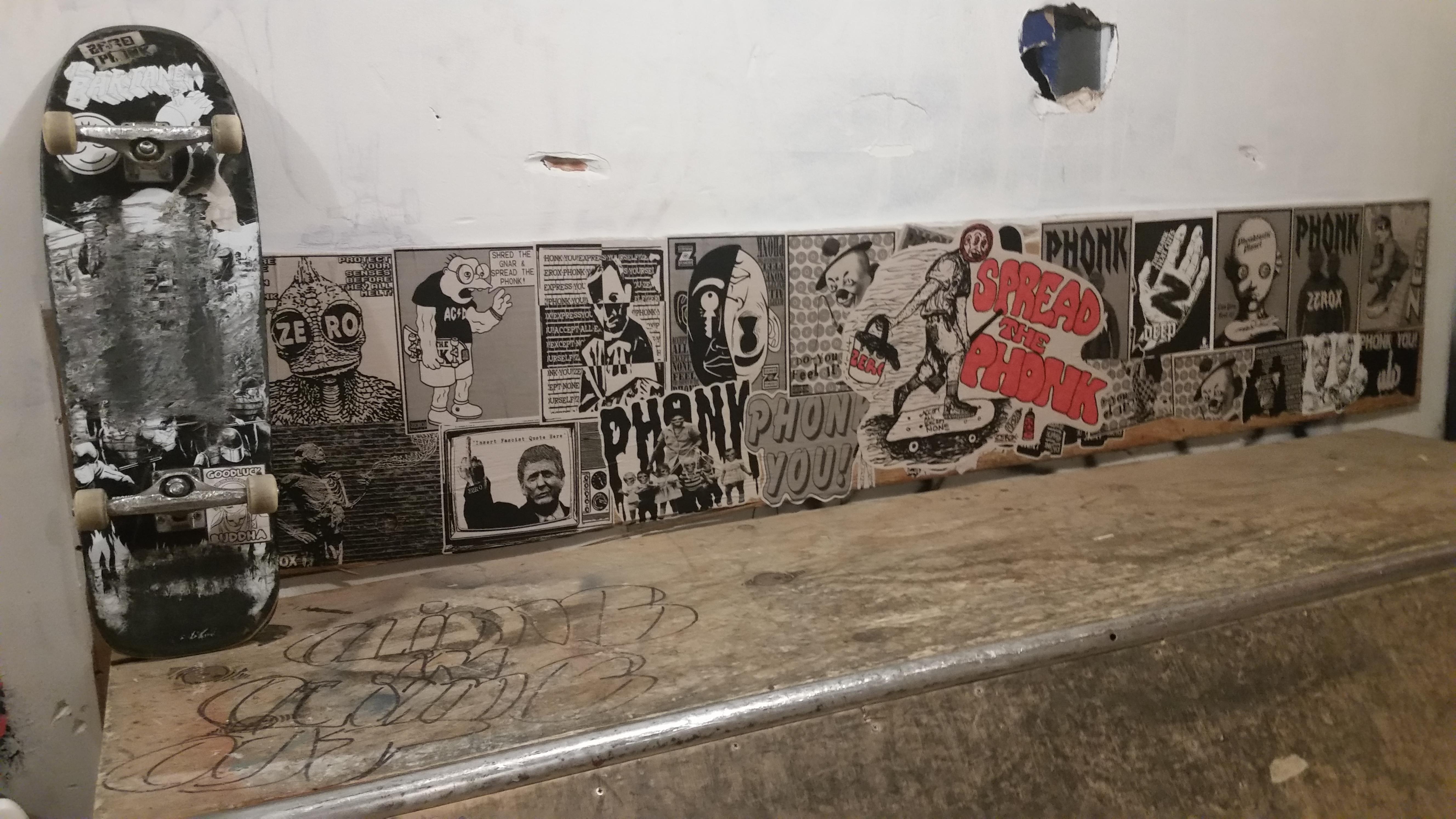 Decorated my buddies mini ramp. | Scrolller