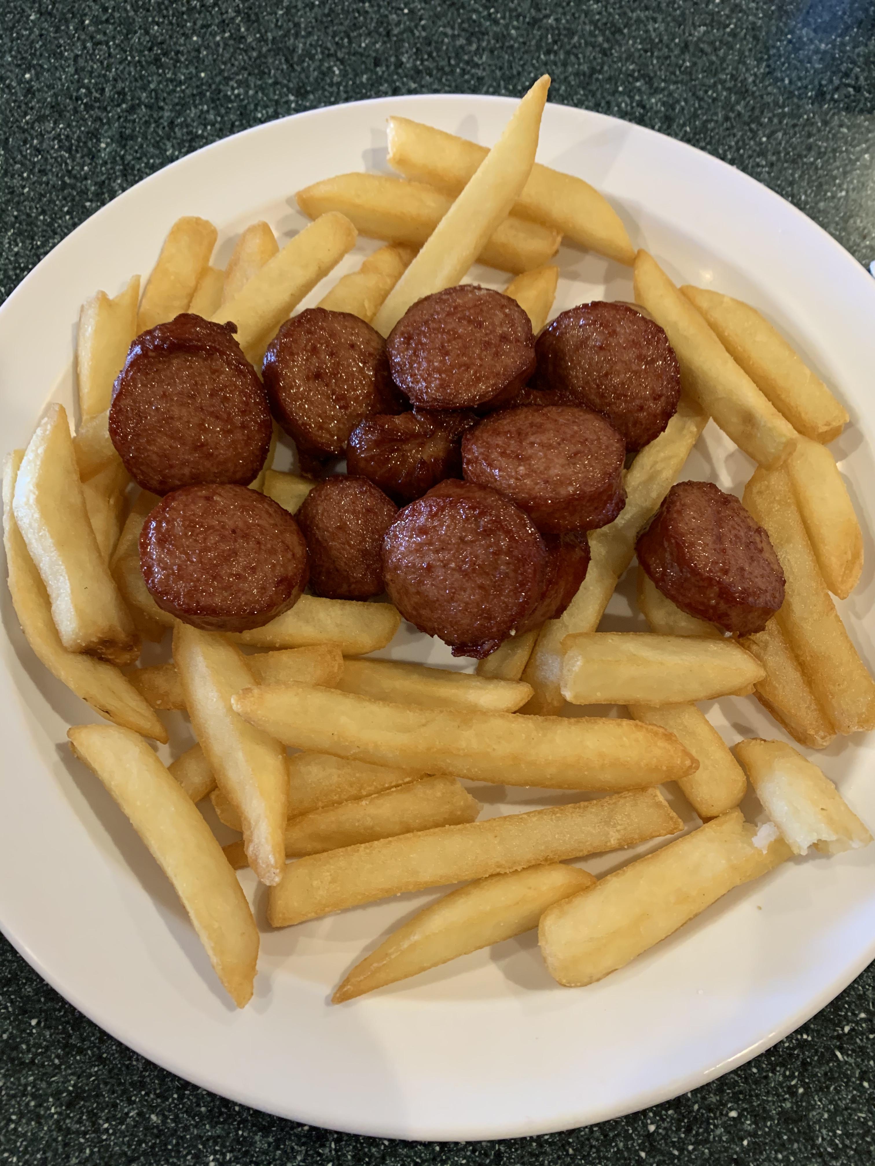 Deep fried hot dog cross sections | Scrolller