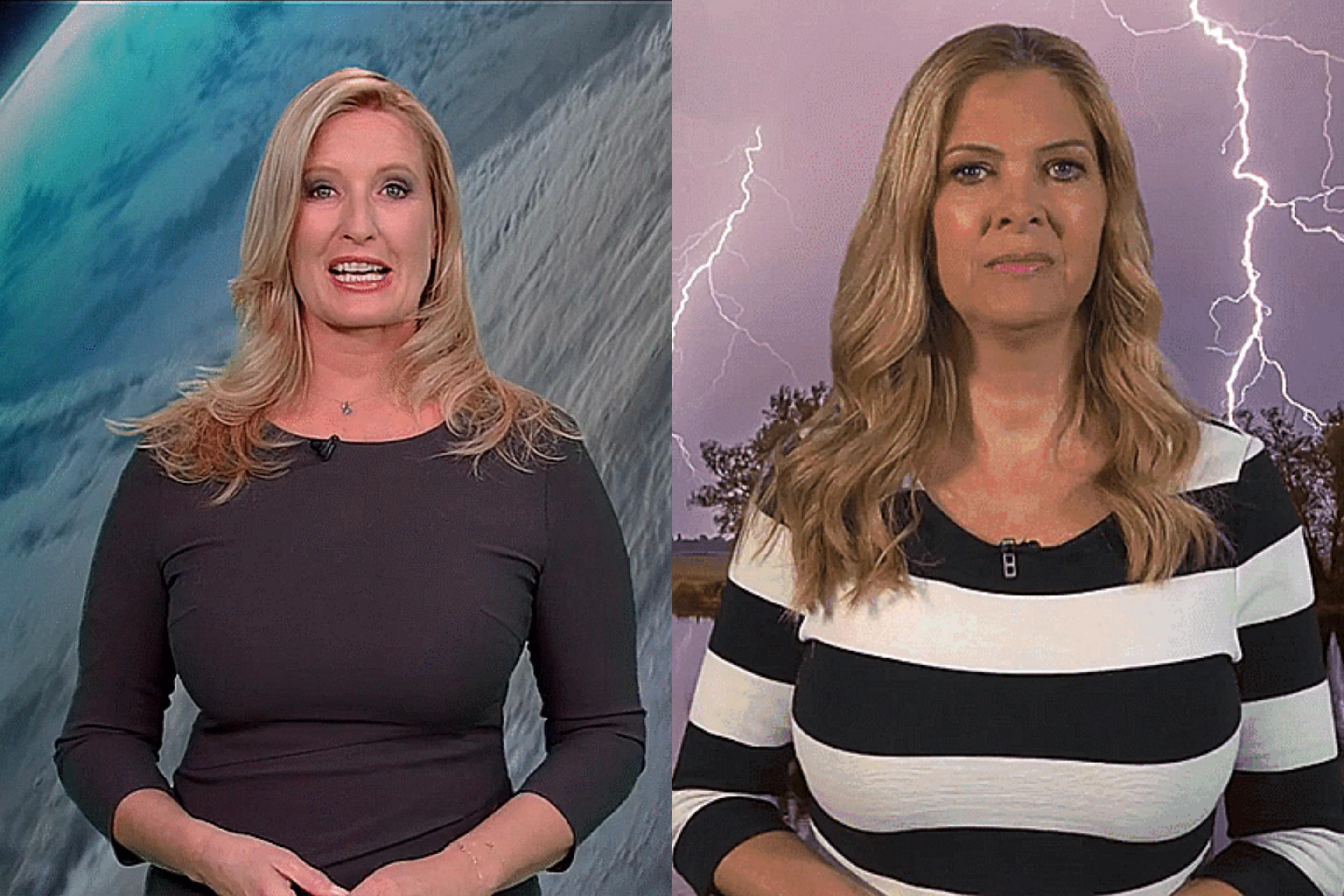 Den spermageilen Wetter Schlampen Claudia Kleinert und Maxi Biewer müssten die dicken Titten ...