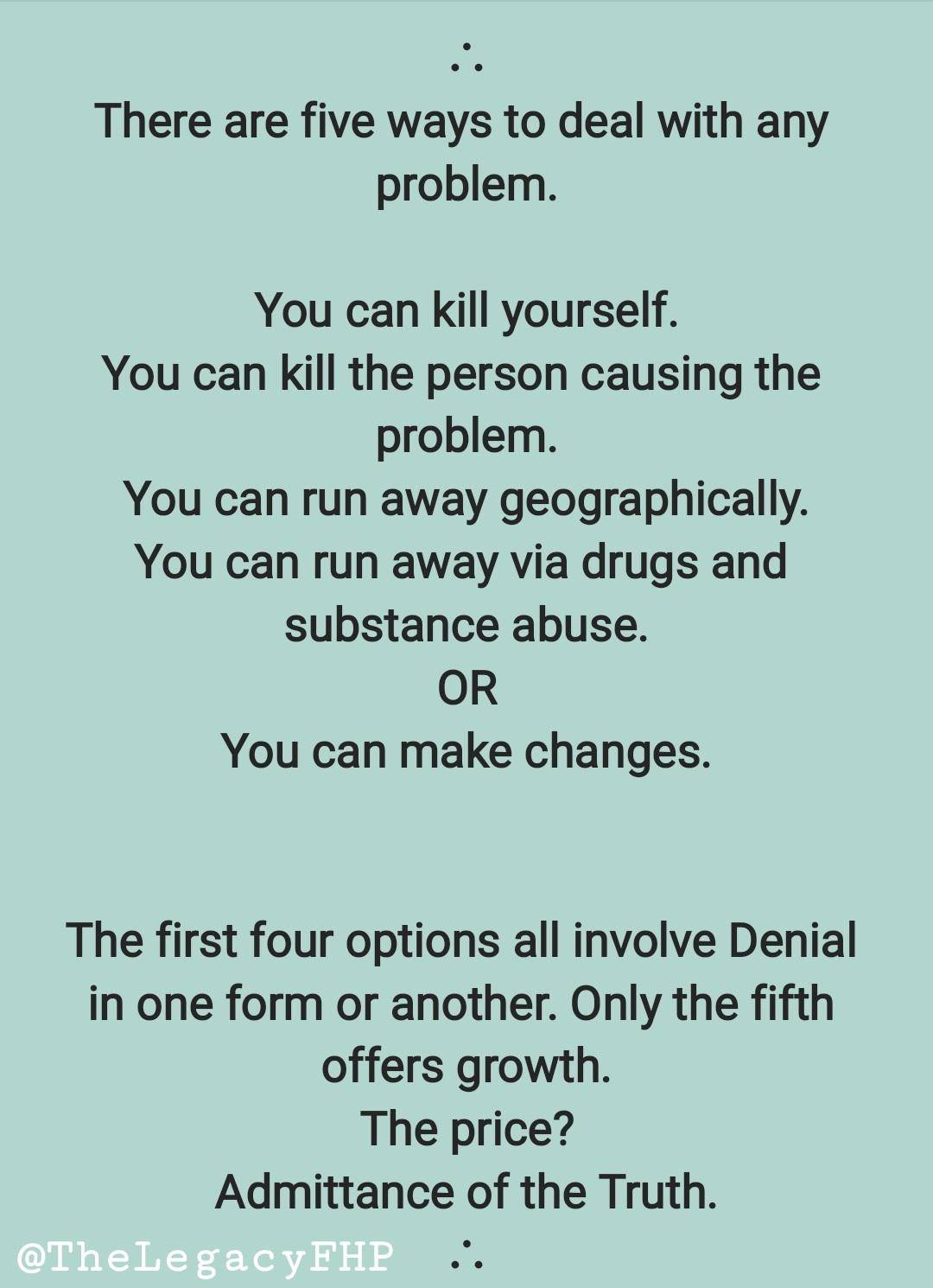 Denial & True Growth | Scrolller