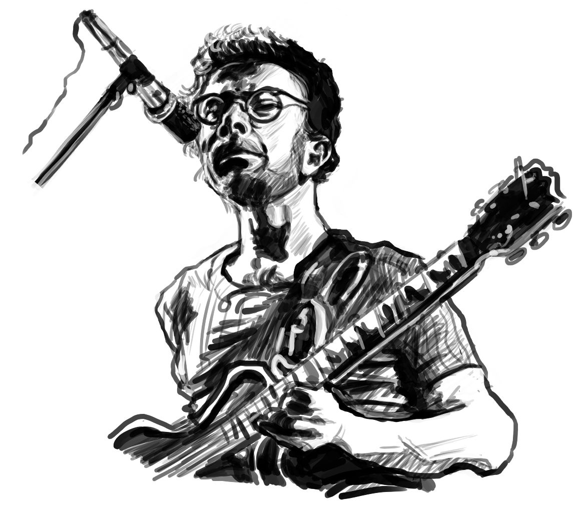 Did a digital painting of Fripp '73 | Scrolller