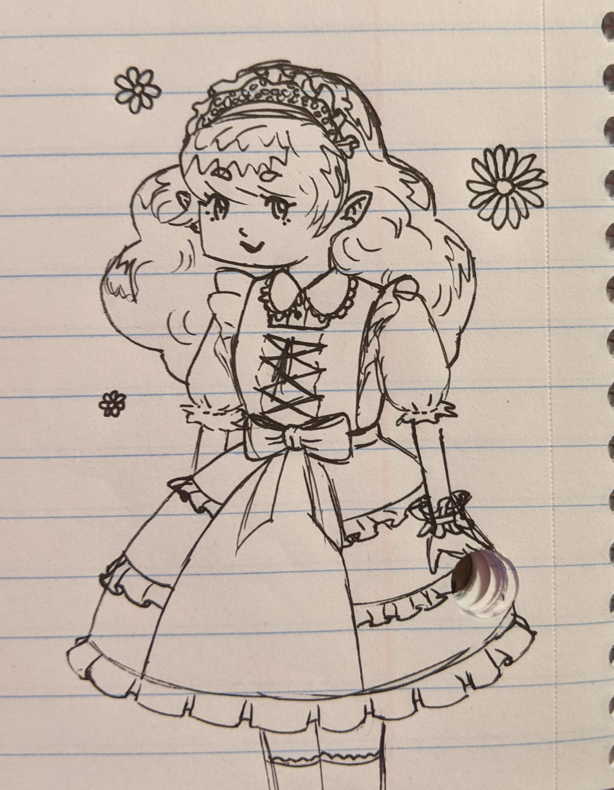Did a lolita doodle while procrastinating my finals haha | Scrolller
