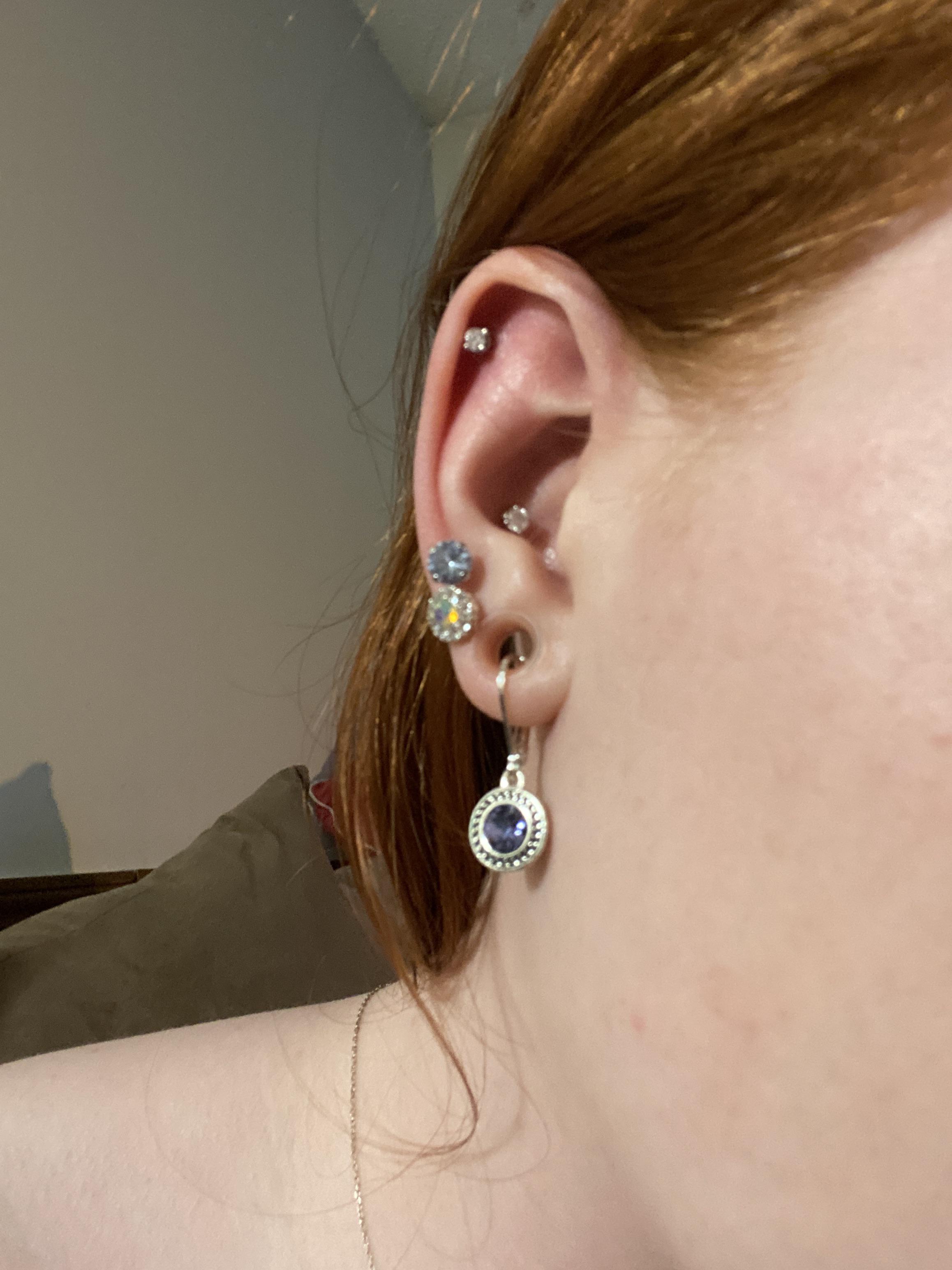 Did some earring cleaning and setup rearranging today. Other side looks the same minus the ...