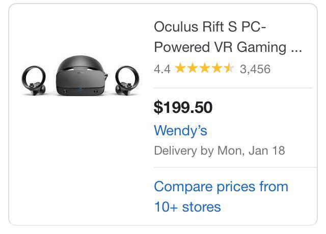 didn’t know wendy’s sold vr headsets | Scrolller