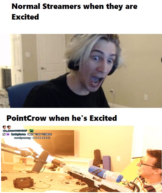 Didn't know Pointcrow had a flame thrower until I watched today's stream but ok. | Scrolller