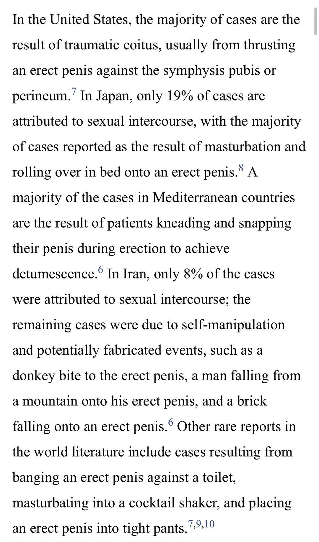 Different causes of Penile Fracture around the world | Scrolller