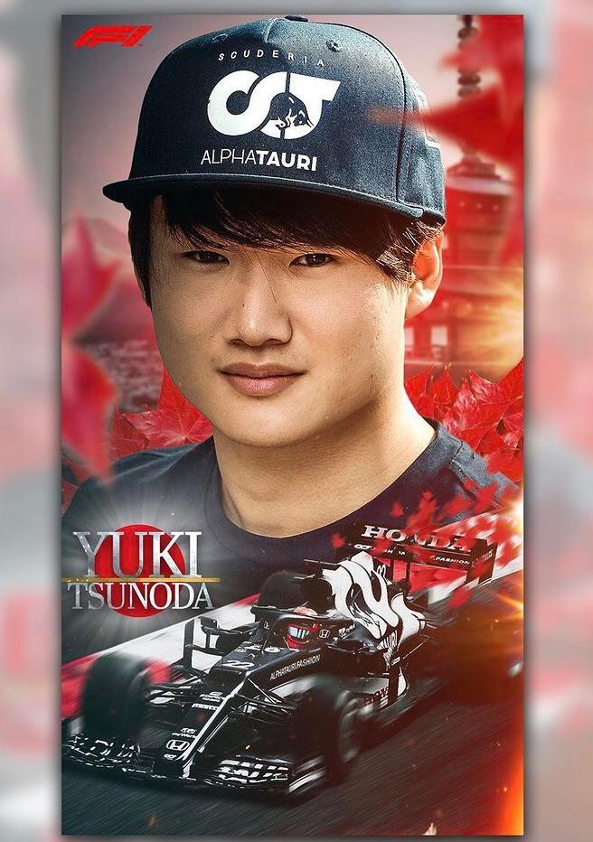 Digital artwork I made of Yuki Tsunoda | Scrolller