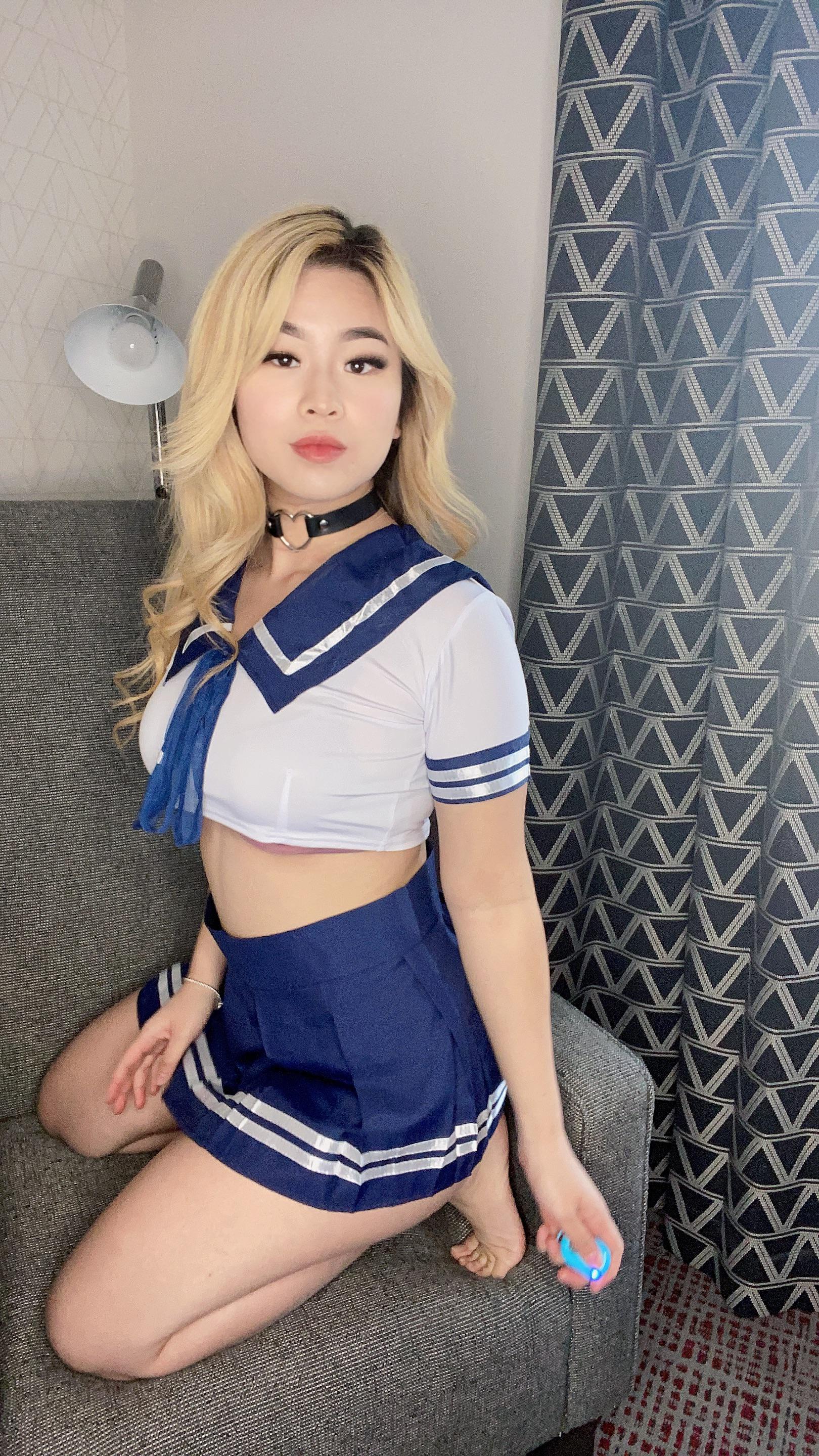 Are you into blonde Asians wearing skirts? | Scrolller