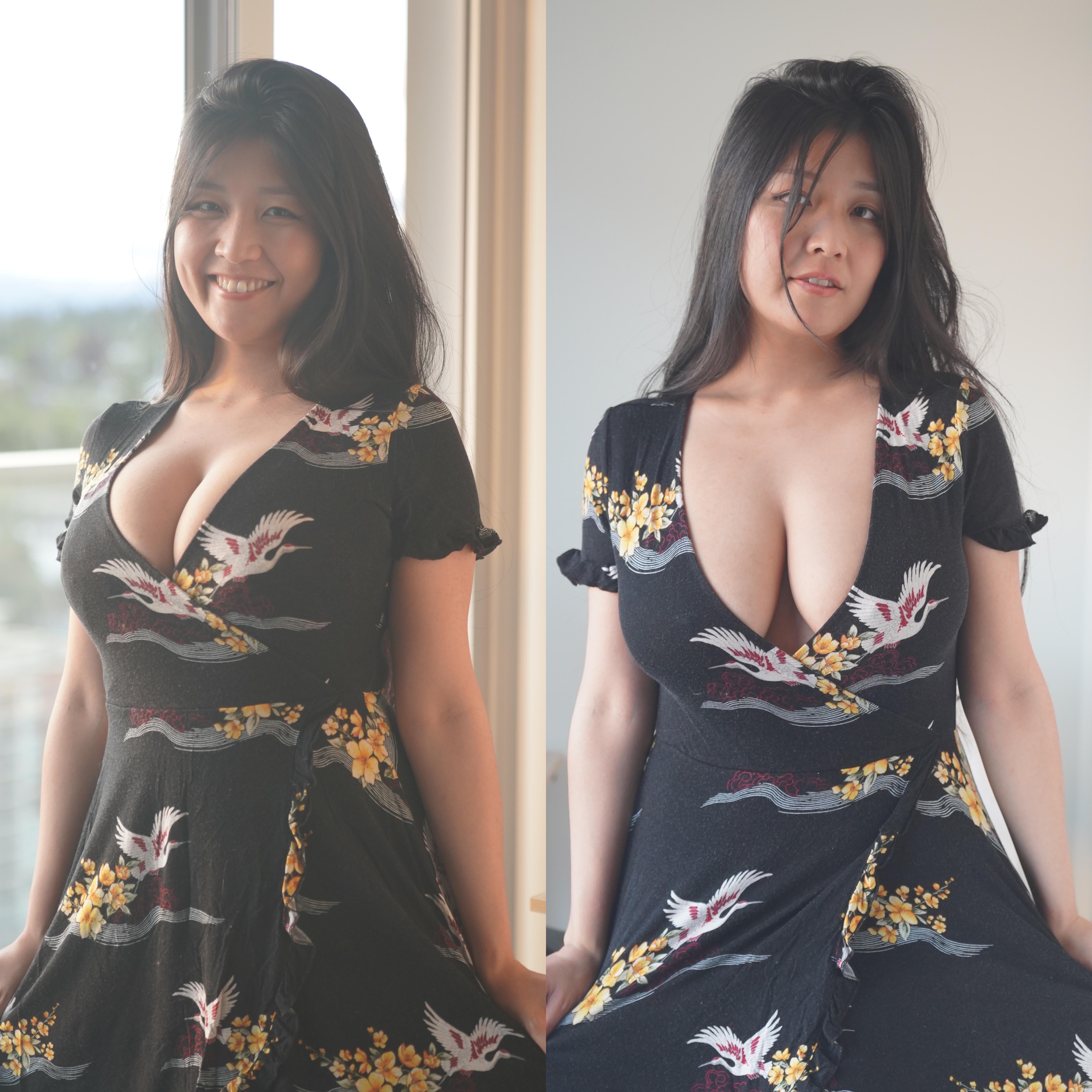Do you prefer my cleavage with or without a bra? | Scrolller