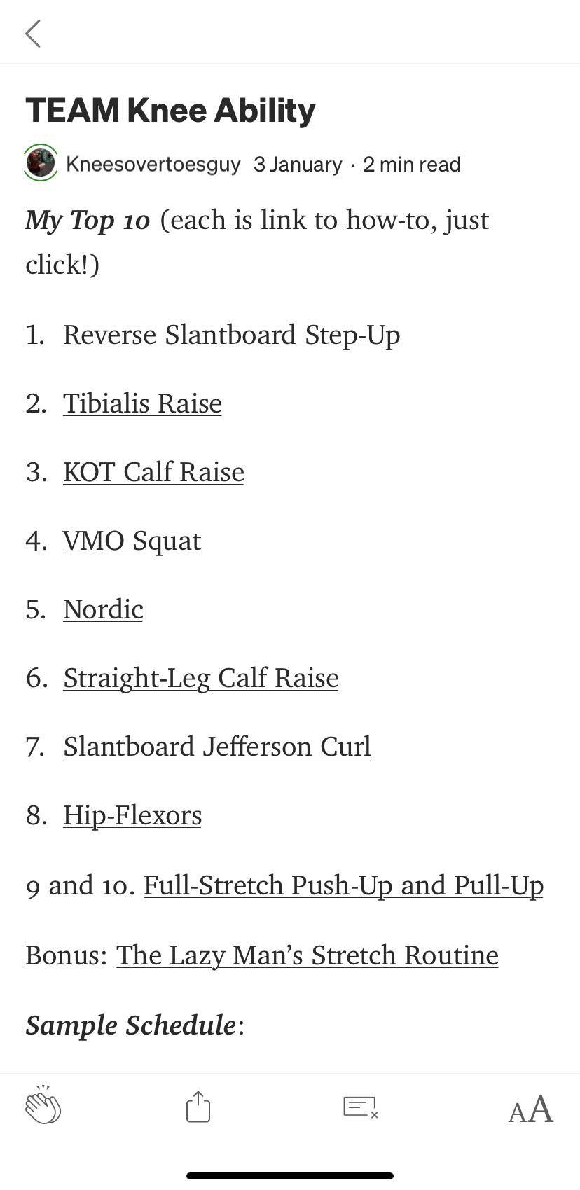 Does anyone know where this «TEAM Knee Ability» program fits in with the ZERO, DENSE and ...