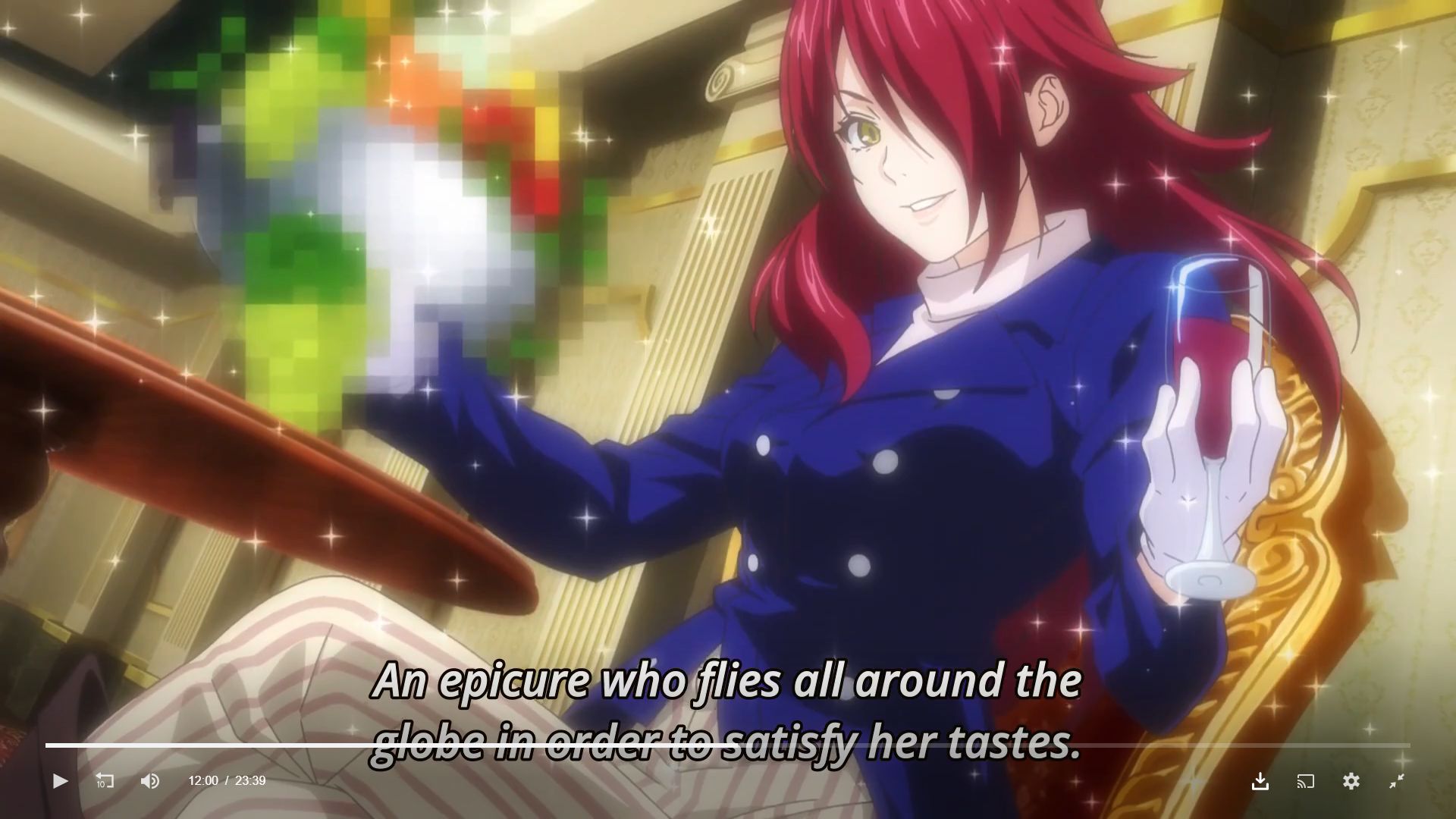 Does anyone know why the salad Rindo is holding is pixelated/censored in the Season 4 scene ...