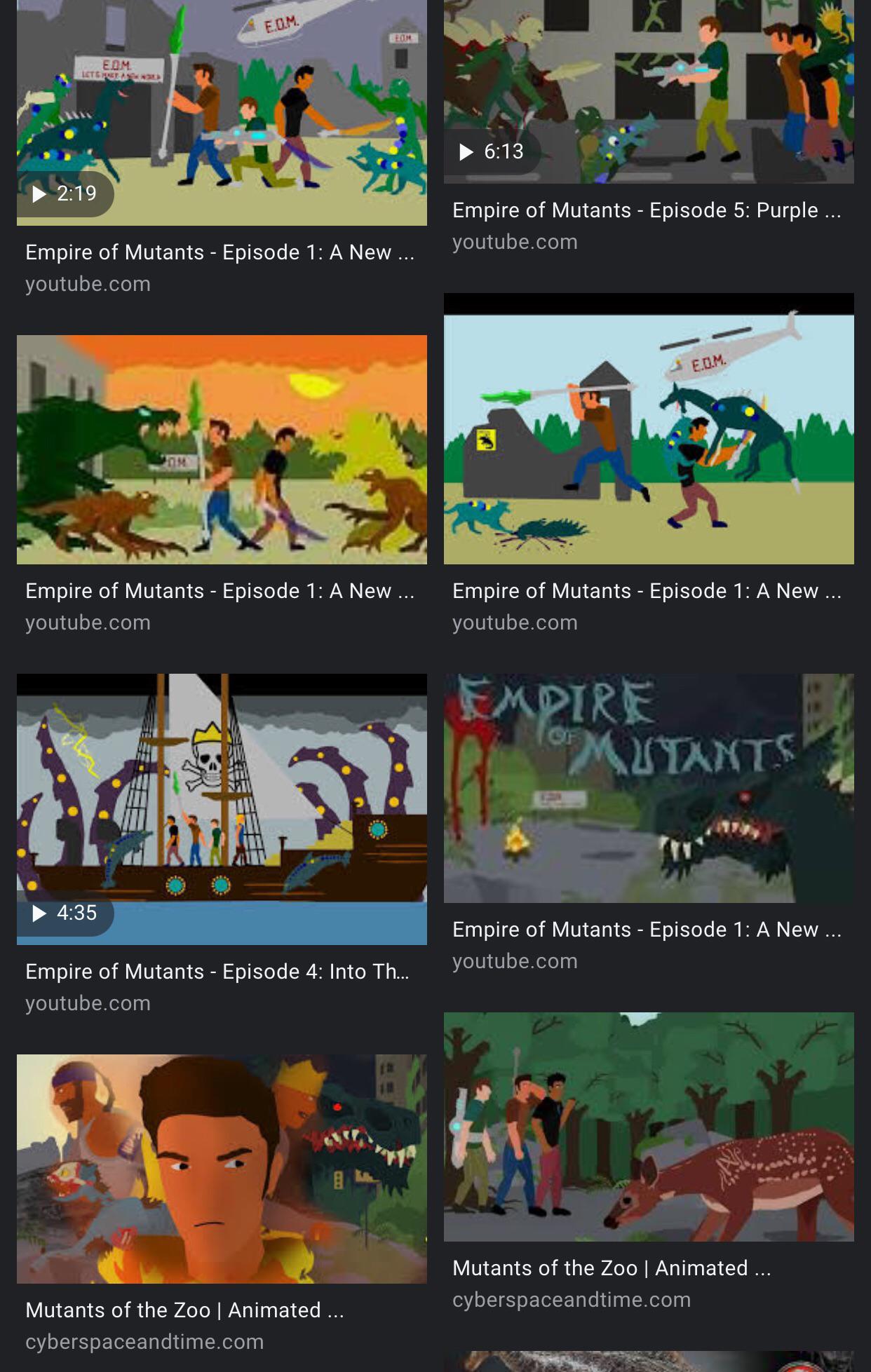 Does anyone remember a similar (spinosaur arena) animation similar to “empire of mutants ...