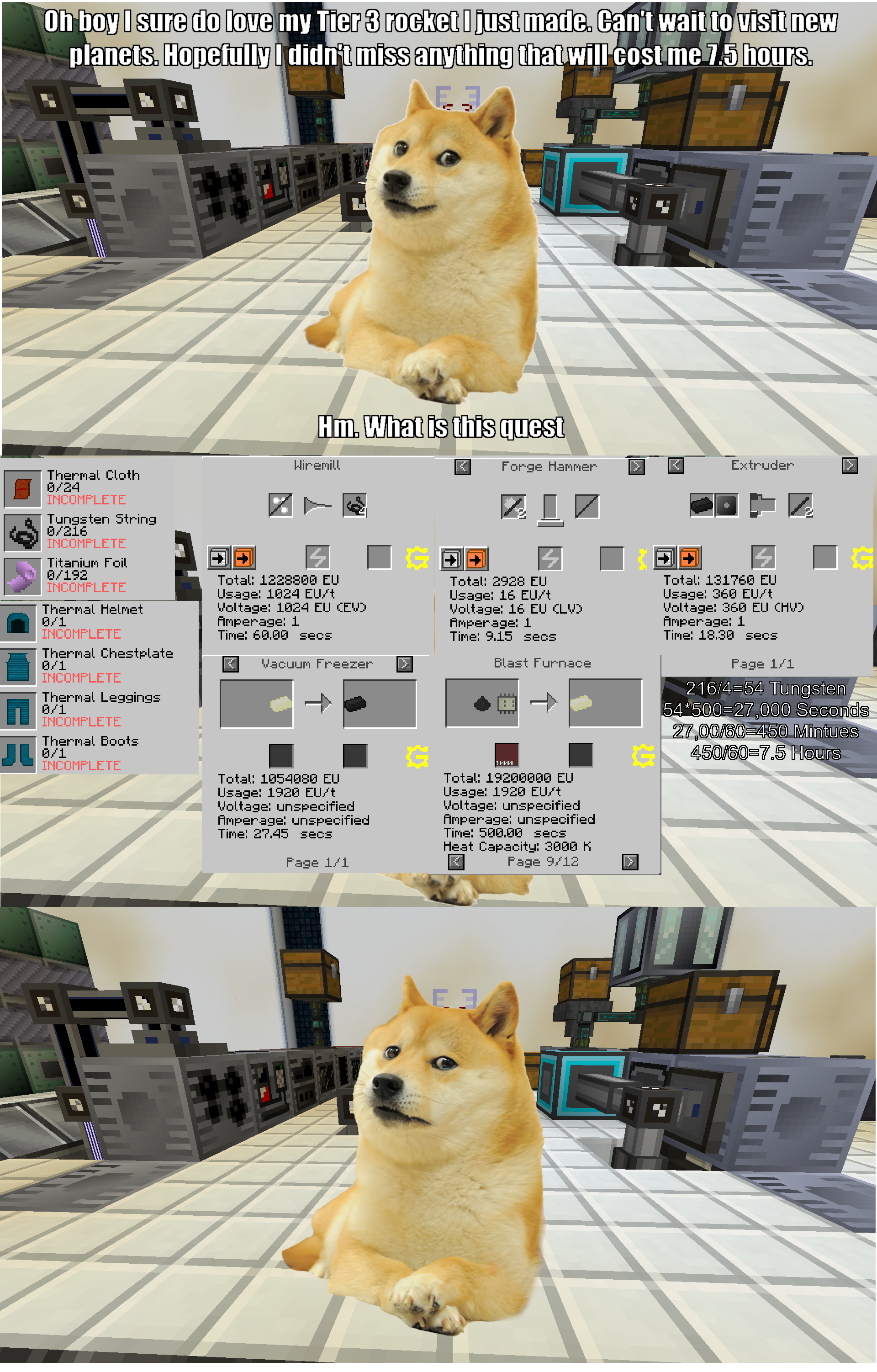 Le doge feels the pain of GTNH | Scrolller