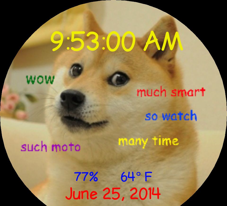 Doge Watch! Wow! Such watch face! | Scrolller