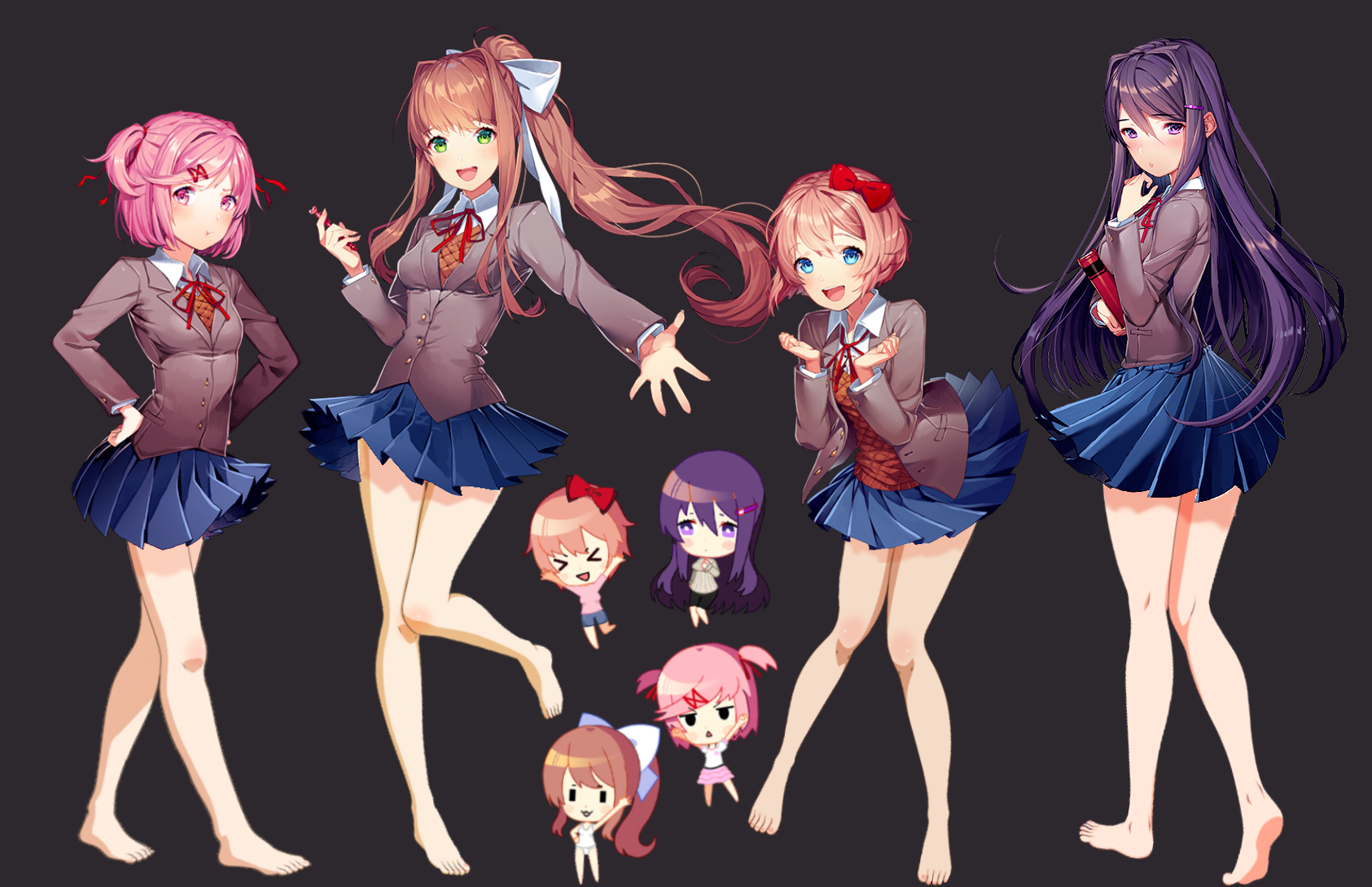 Doki Doki Barefoot Club! Does Monika Still Look Ok In This Form? | Scrolller