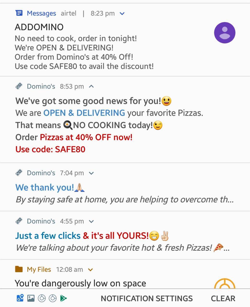Dominos is OPEN & DELIVERING our personal data! | Scrolller