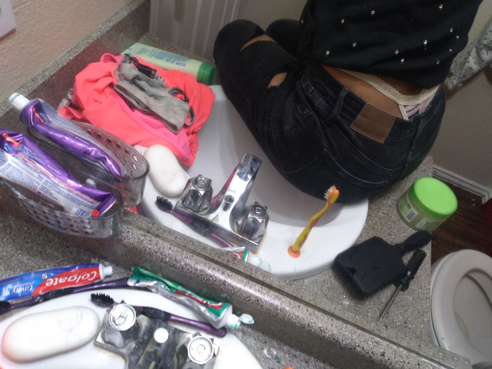 Don't mind my panties on the counter | Scrolller