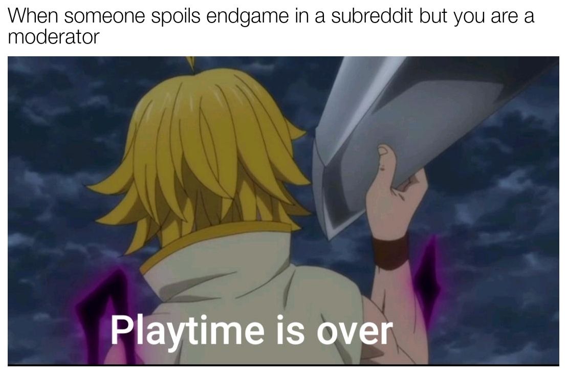 Don't spoil the endgame | Scrolller