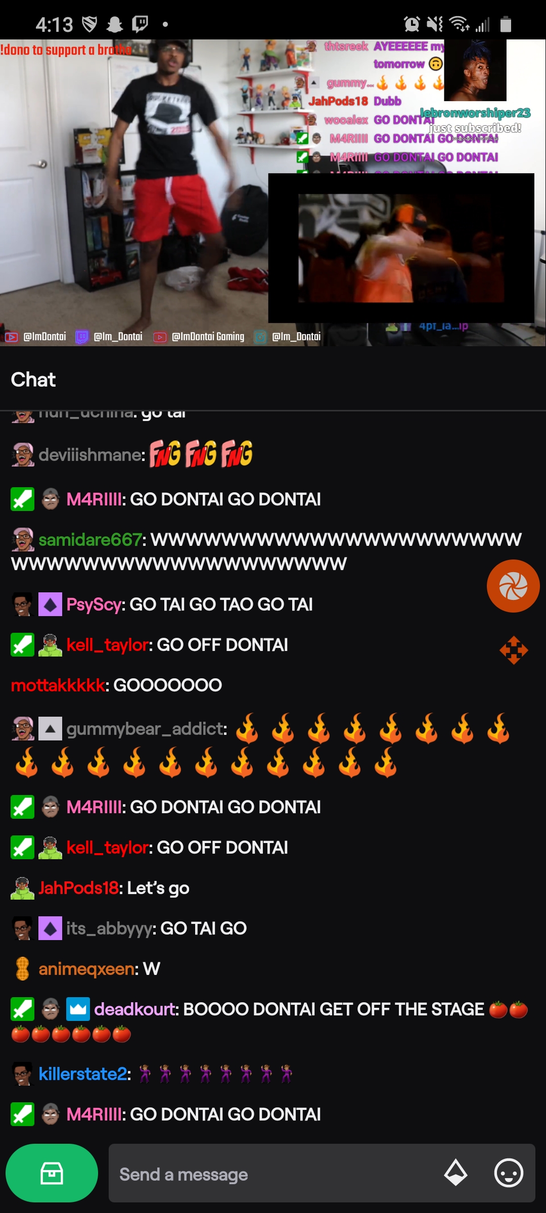 Dontai really need a "just dancing" category on twitch thus nigga goin crazyyy | Scrolller