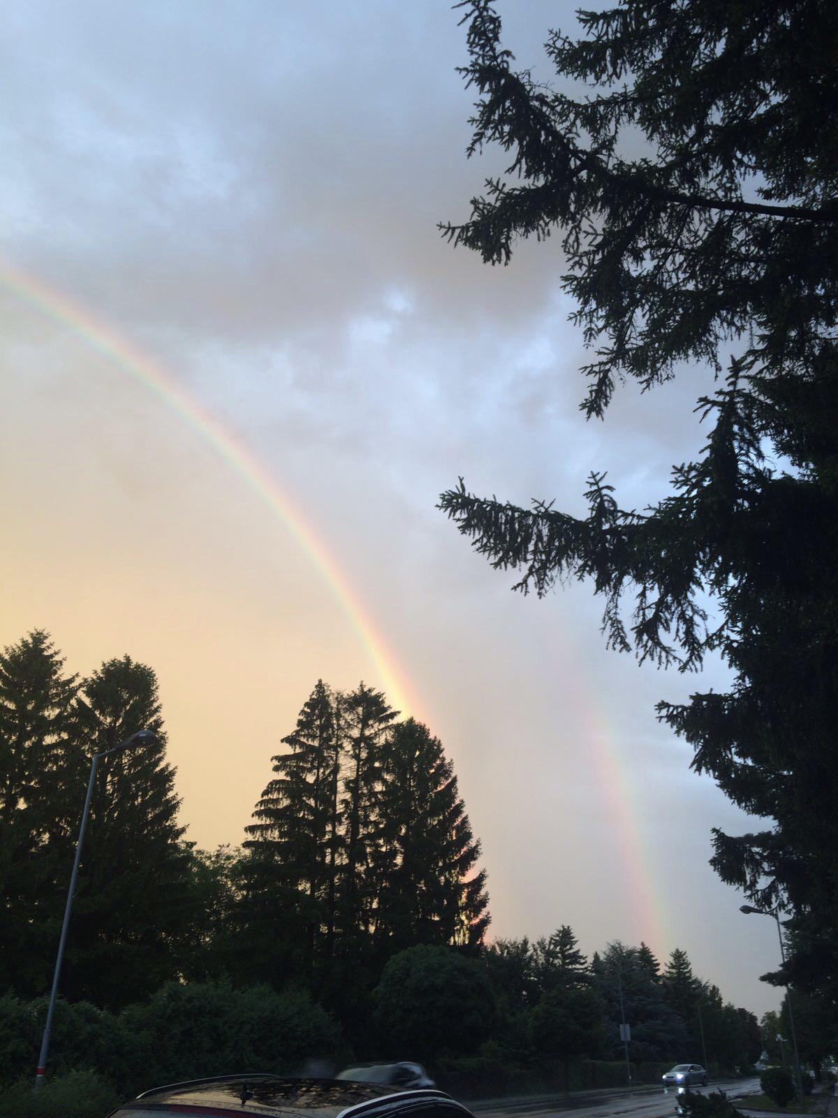 彡 Double Rainbows captured in late Summer 2019 | Austria | Scrolller