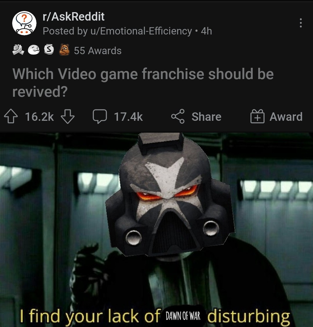 DOW 1 unification mod is basically the game remastered | Scrolller