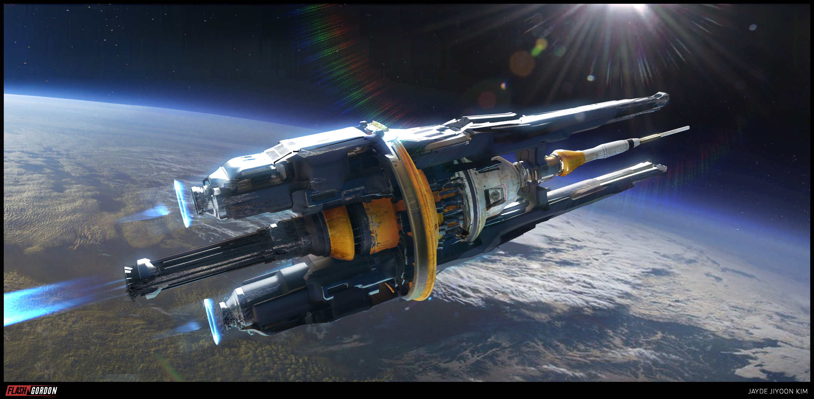 Dr. Zarkov's Rocket Ship by Jayde Jiyoon Kim | Scrolller