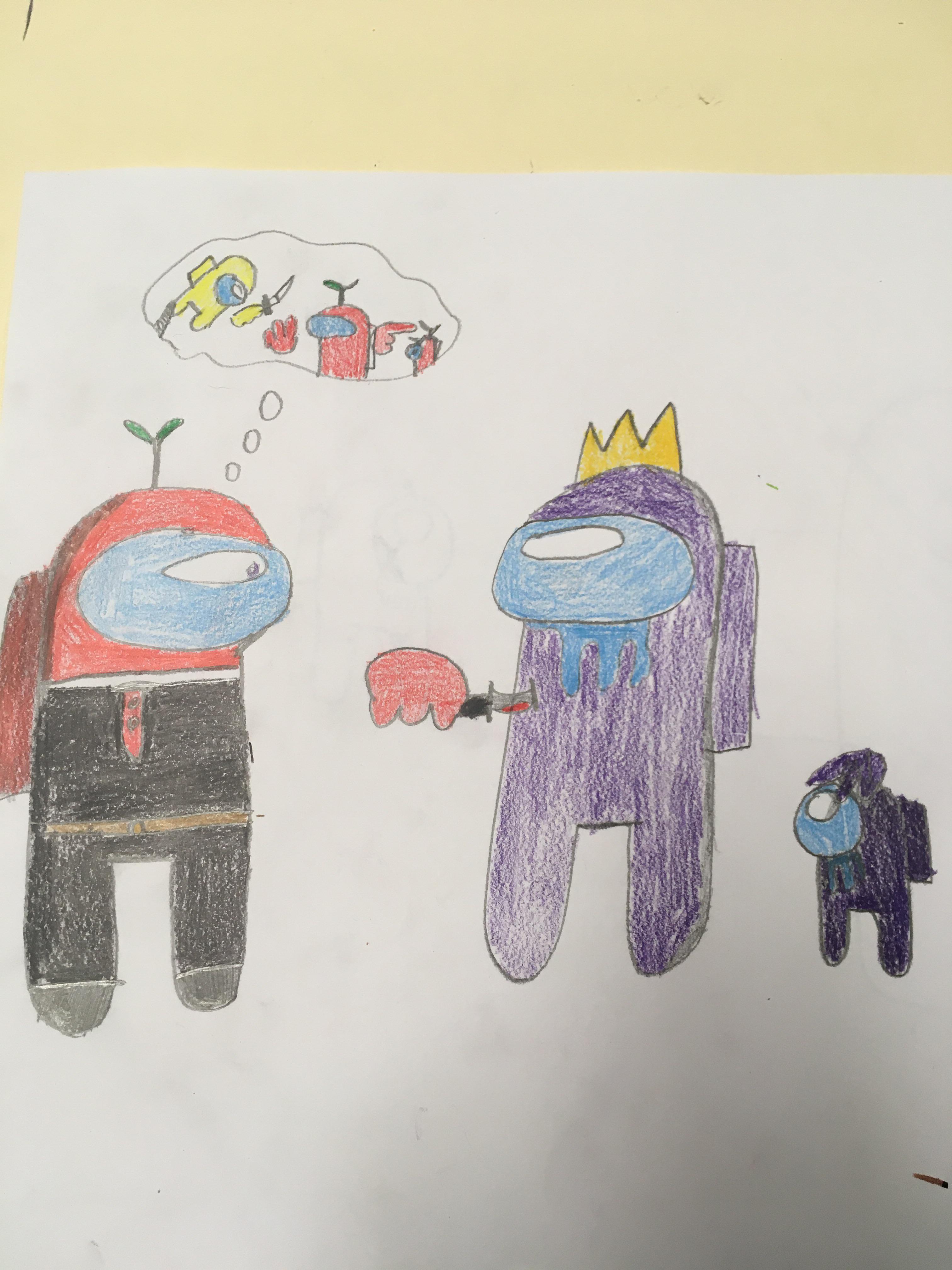 Drawing among us in class | Scrolller