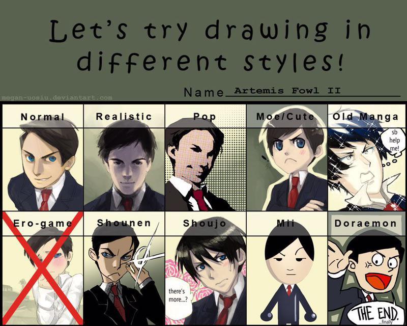 Drawing Artemis In Different Styles | Scrolller