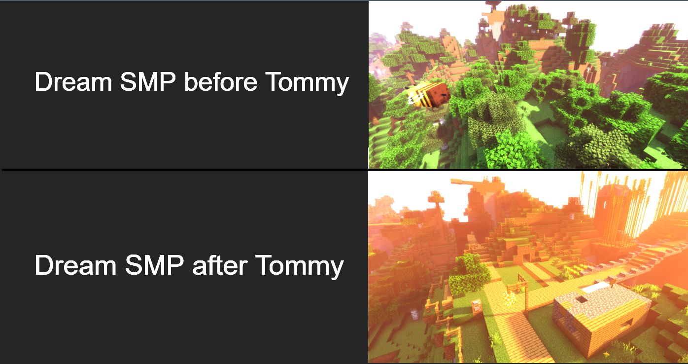 Dream Smp Before And After Tommy Joining Scrolller