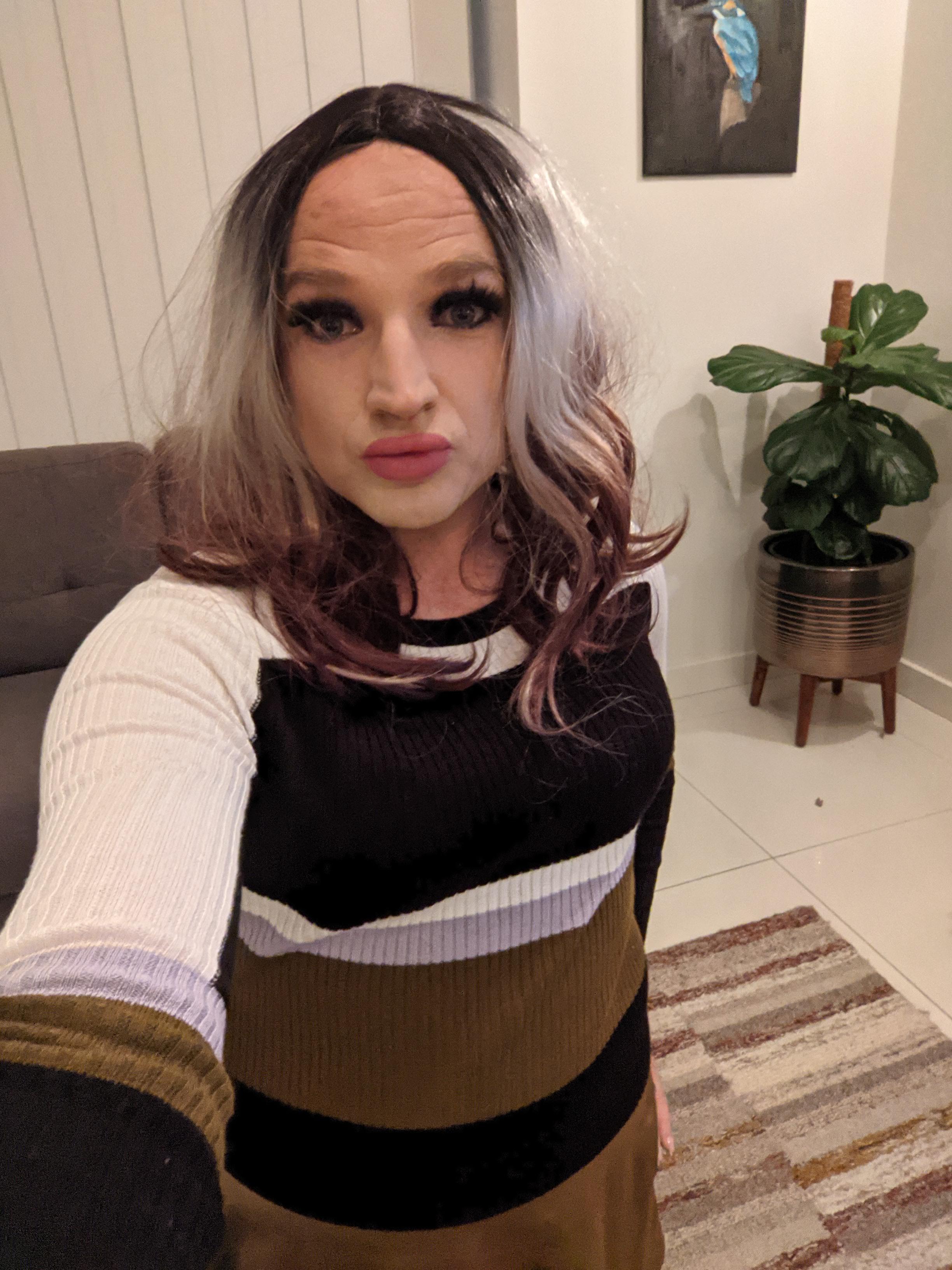 Dressed up a little more... Anyone got some more girly tasks for me? | Scrolller