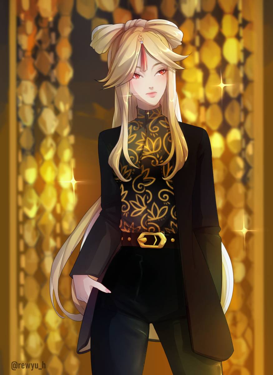 drew a fancy modern ningguang | Scrolller