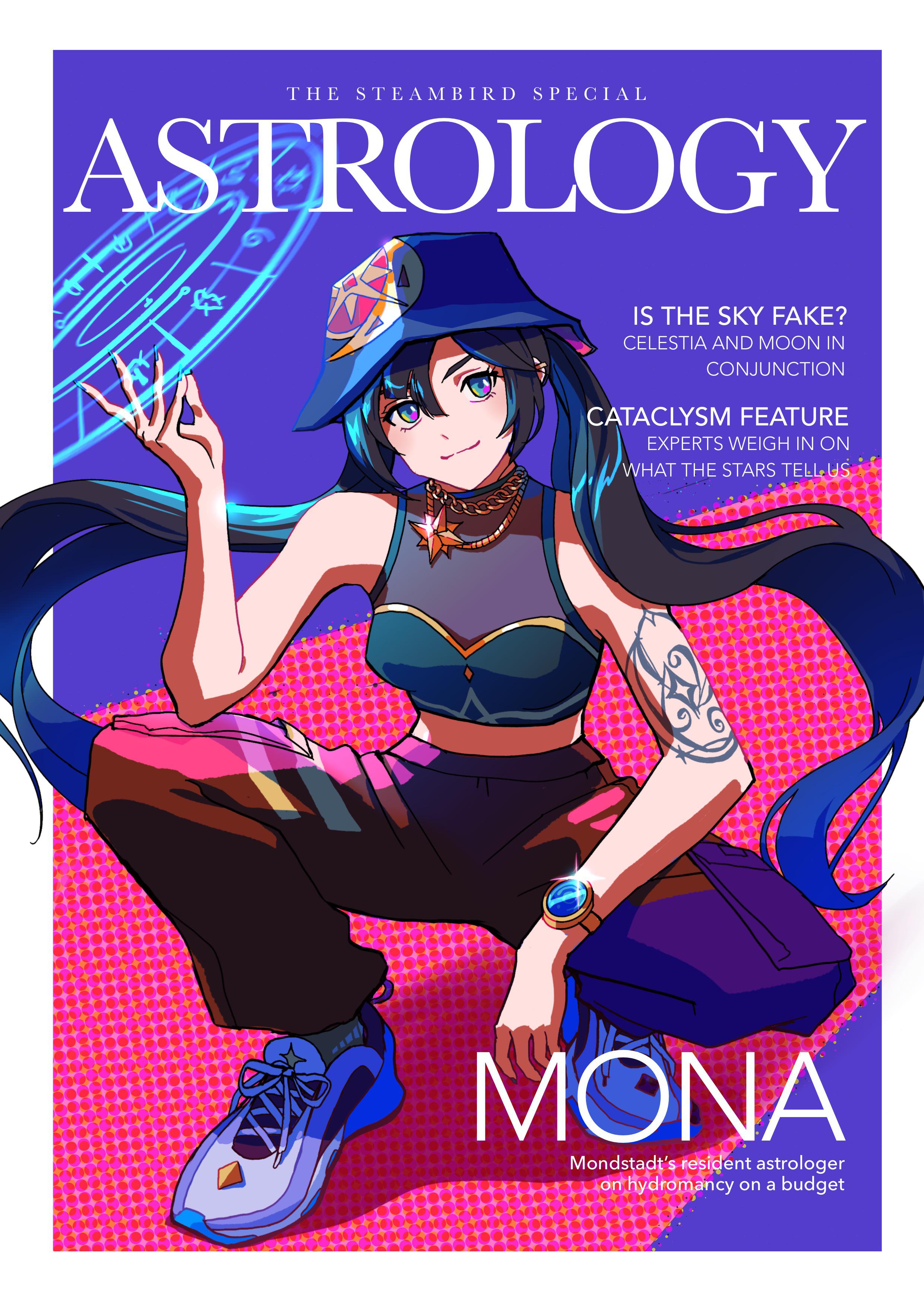 Drew a magazine cover of Mona! | Scrolller